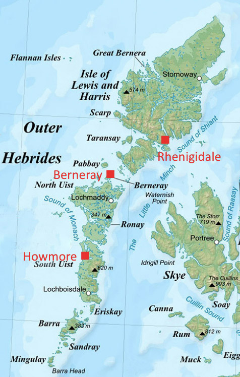 Outer Hebrides Map
